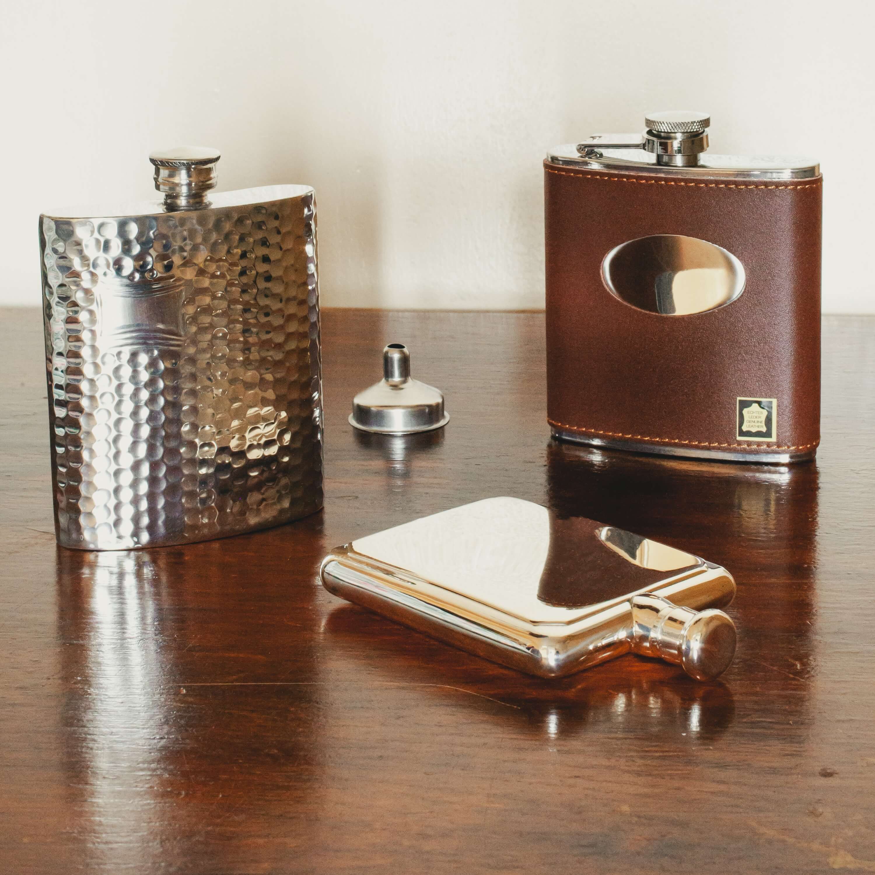 Best Materials for Hip Flasks: Pewter vs. Silver vs. Steel vs. Leather ...