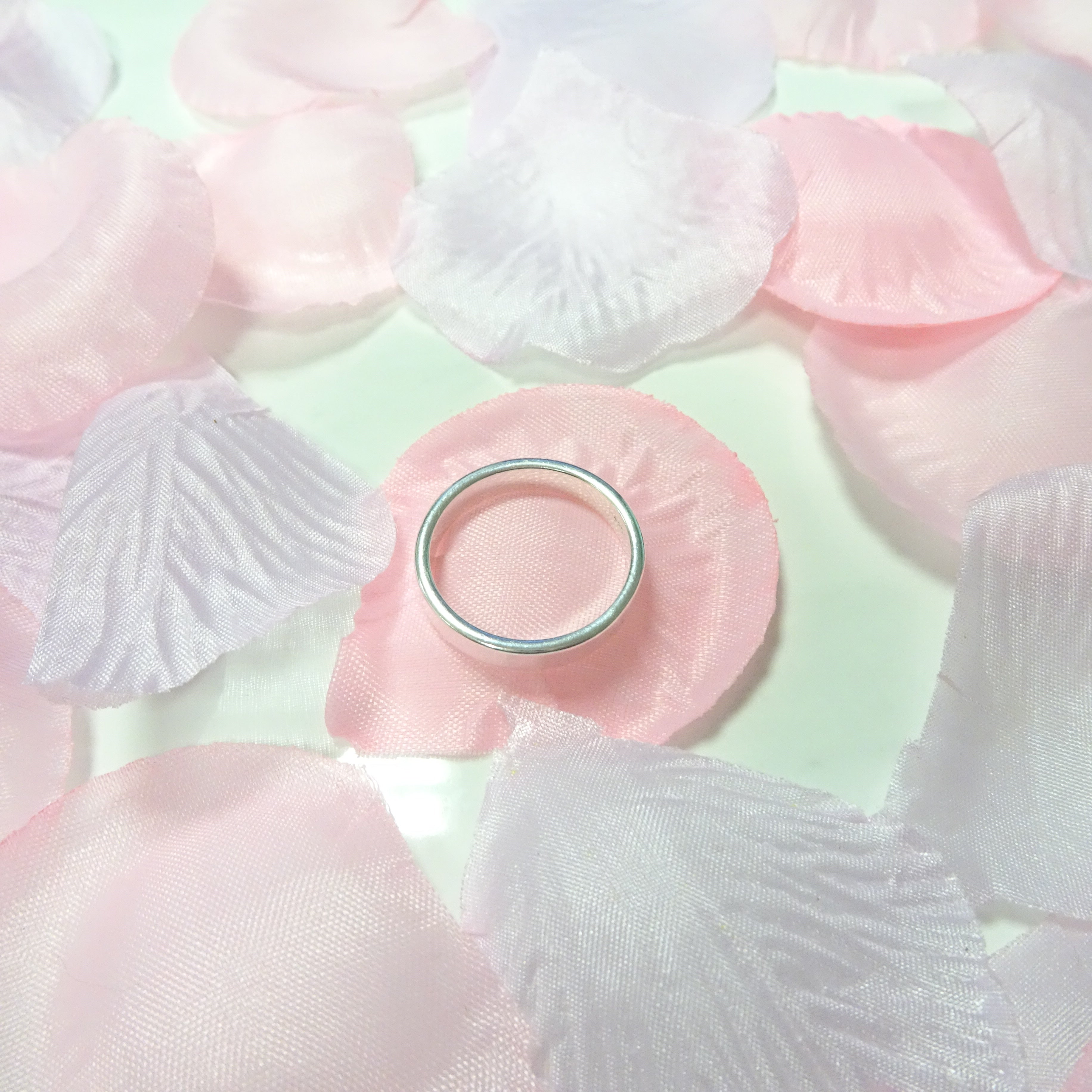 Sterling Silver 4mm Flat Comfort Fit Wedding Band Ring Size I - Z ...