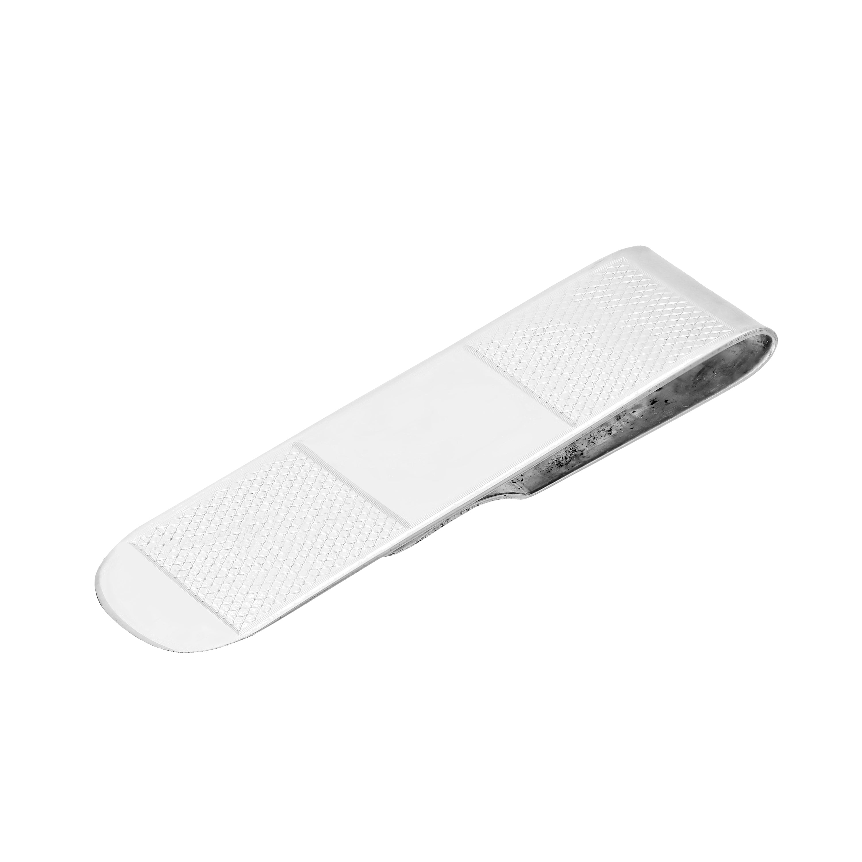Sterling Silver Patterned Money Clip | Sayers London